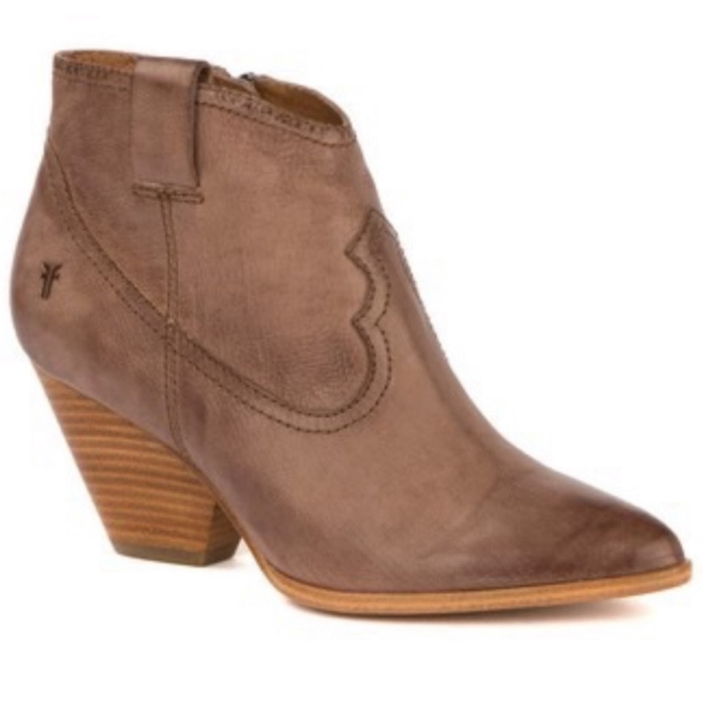 Frye Reina Pointed Toe Western Style Bootie Size 6m D… - Gem